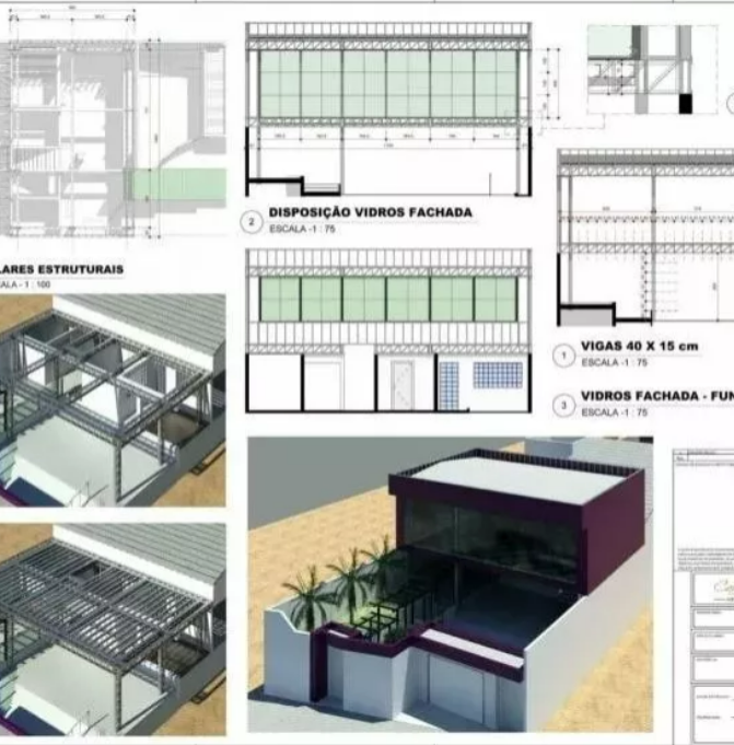Melhor Template Steel Frame Revit - Projetos Revit Editáveis